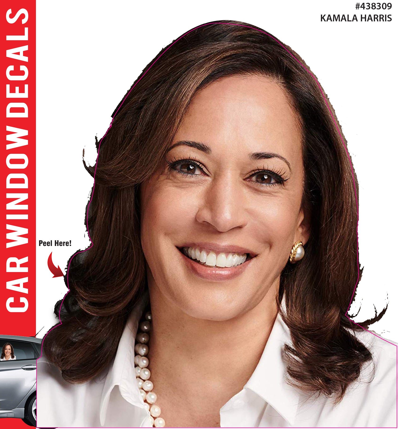 kamala harris white suit car window mesh – Aahs Enterprises