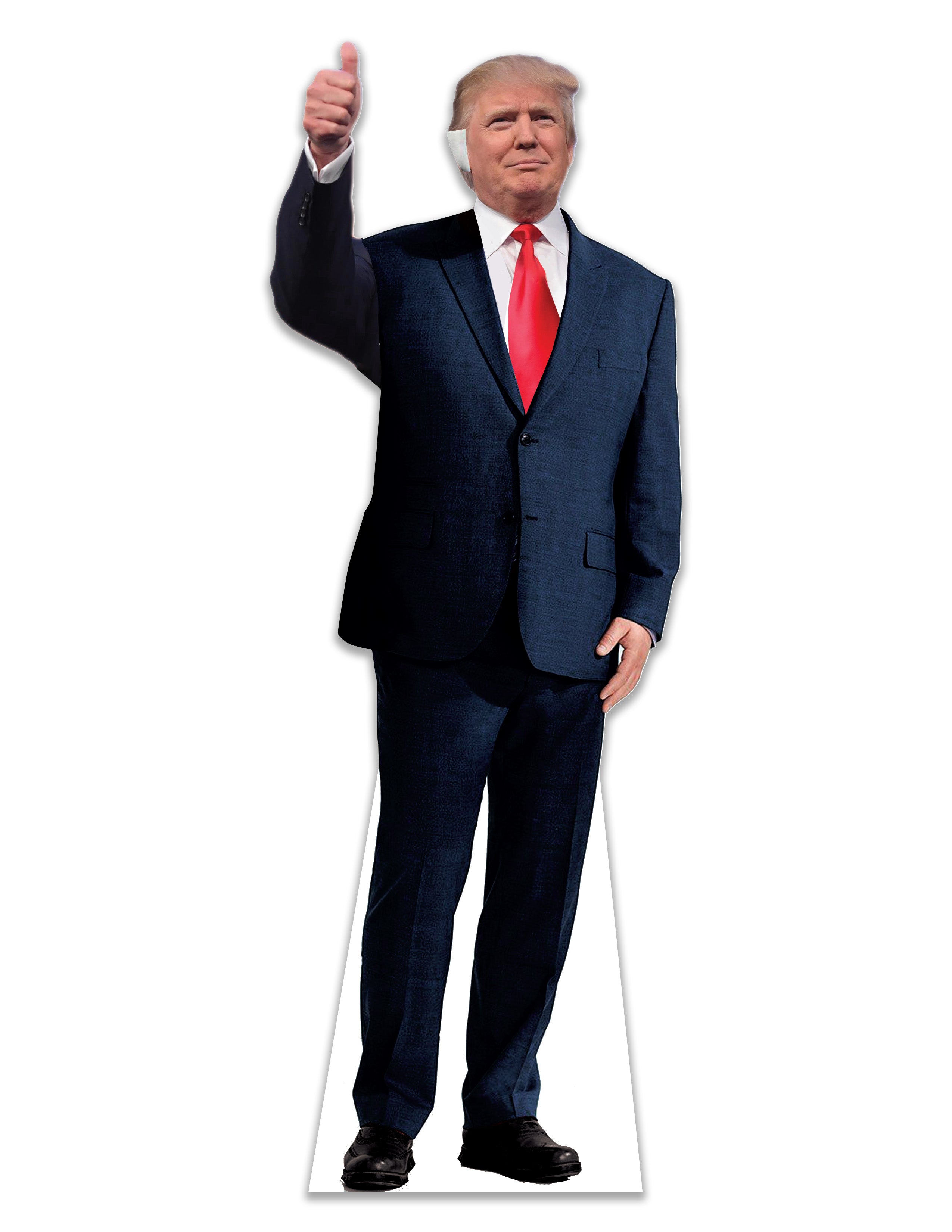 TRUMP WITH EAR PATCH 6FT CARDBOARD CUTOUT – Aahs Enterprises