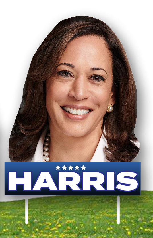 Kamala Harris White Suit Cutout Lawn Sign – Aahs Enterprises