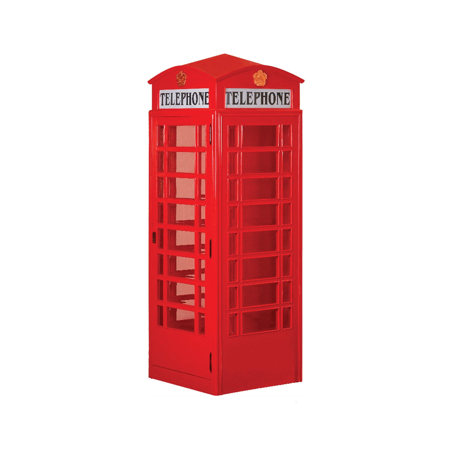 Red Phonebooth Cardboard StandupCardboard Standup 7ft – Aahs Enterprises