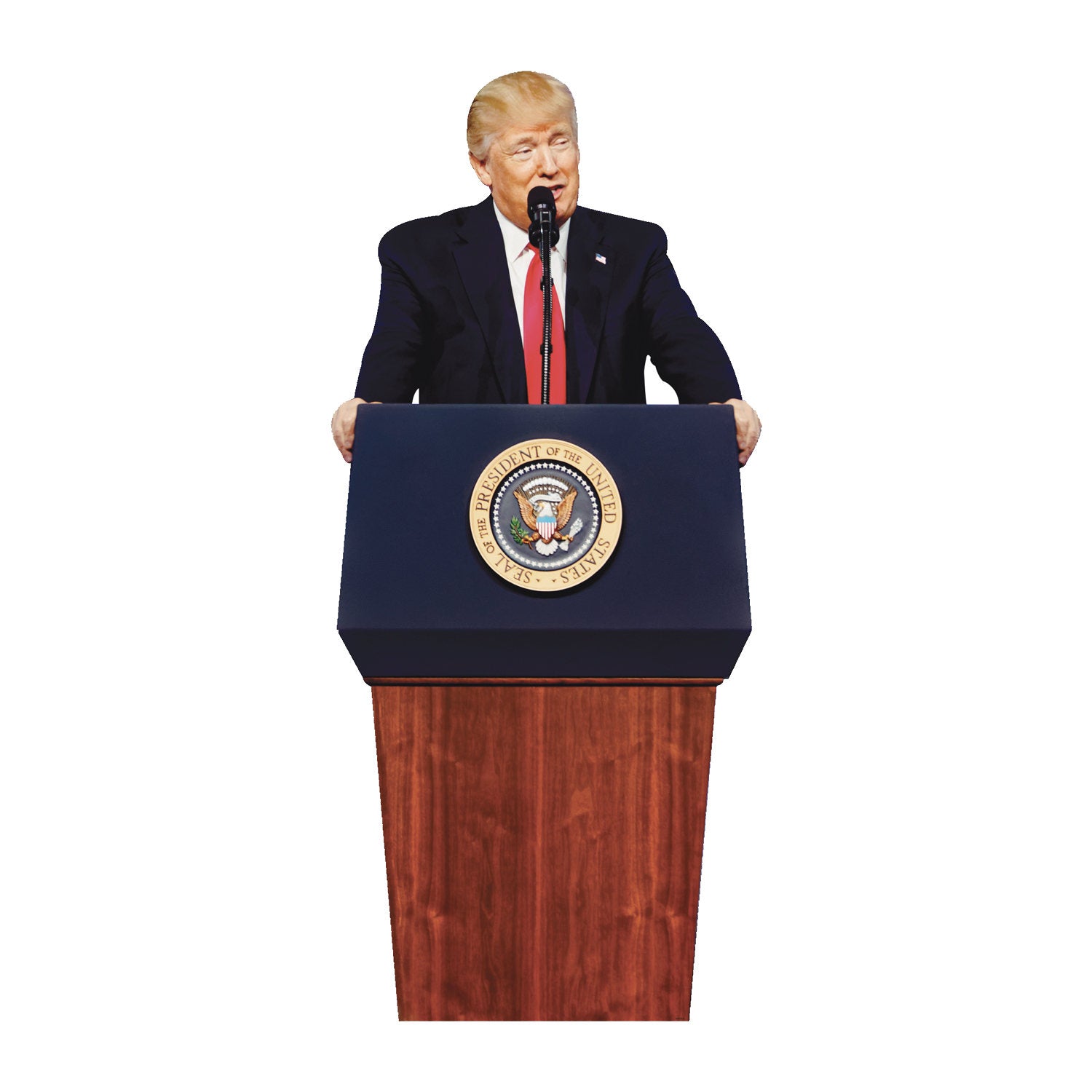 President Donald Trump Press Release Life Size Carboard Stand Up, 6 fe ...