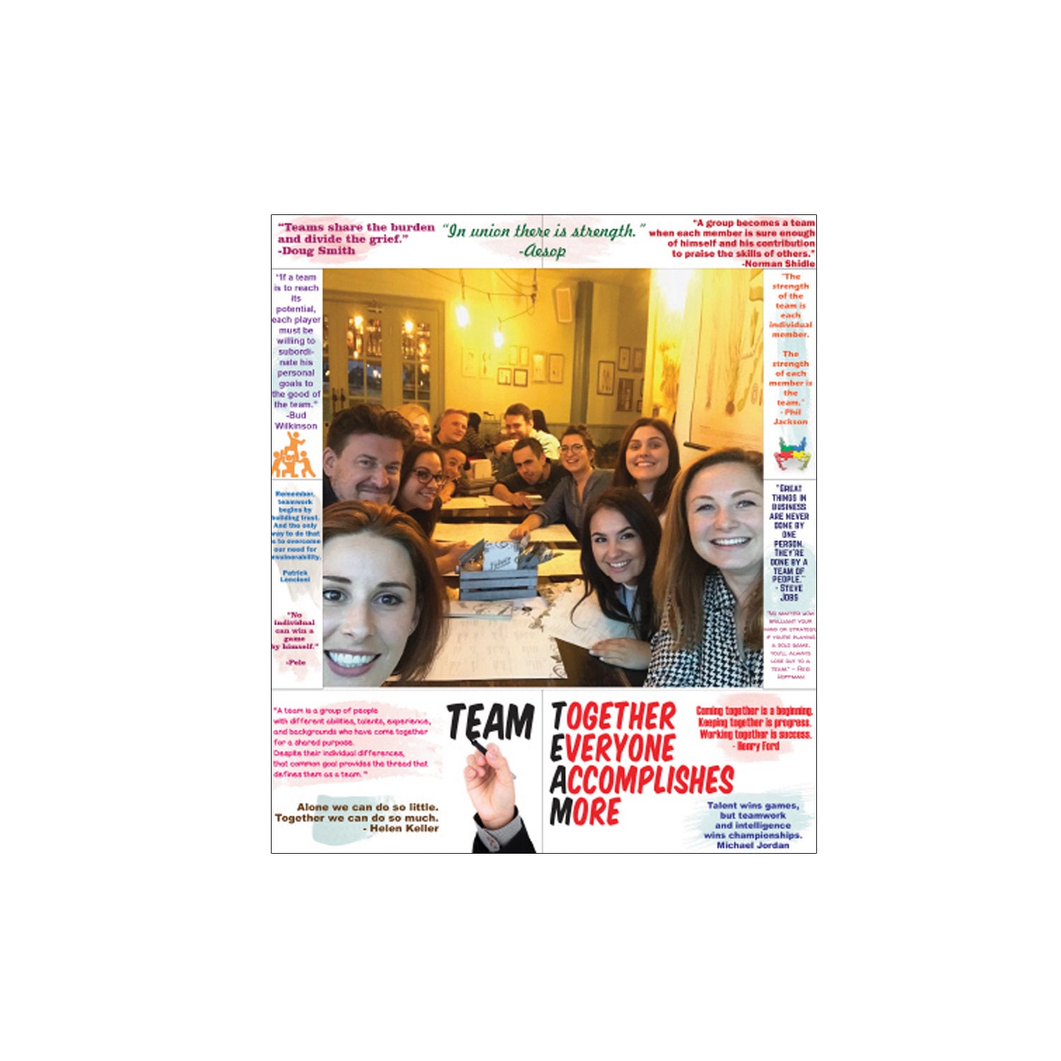 Team Building Themed Birthday Party Photo Frame Prop, 35 X 30 inches ...